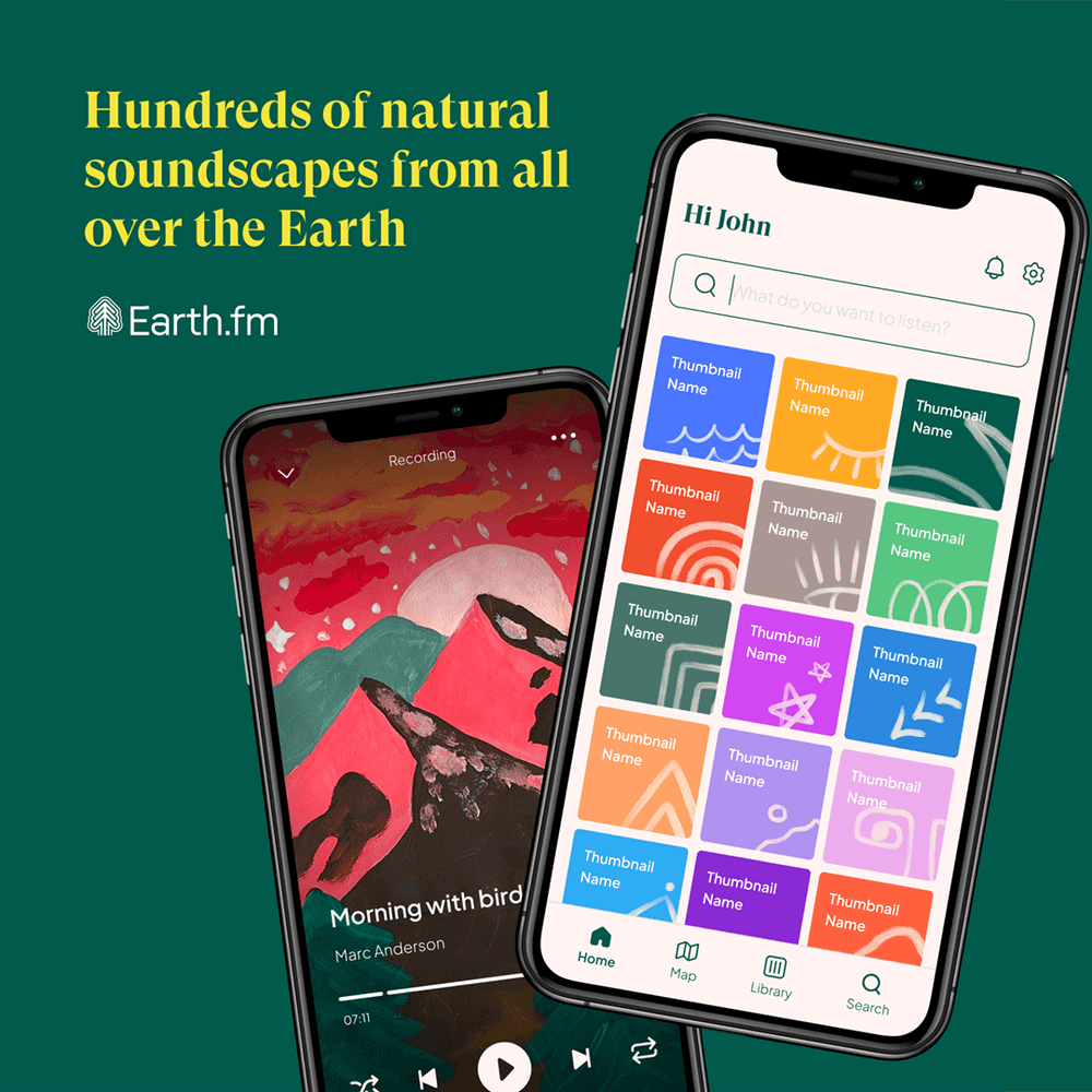 Earth.fm App: Listen to nature sounds, fall in love with the Earth